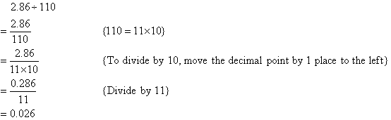 Division Of A Decimal By A Multiple Of A Power Of Ten